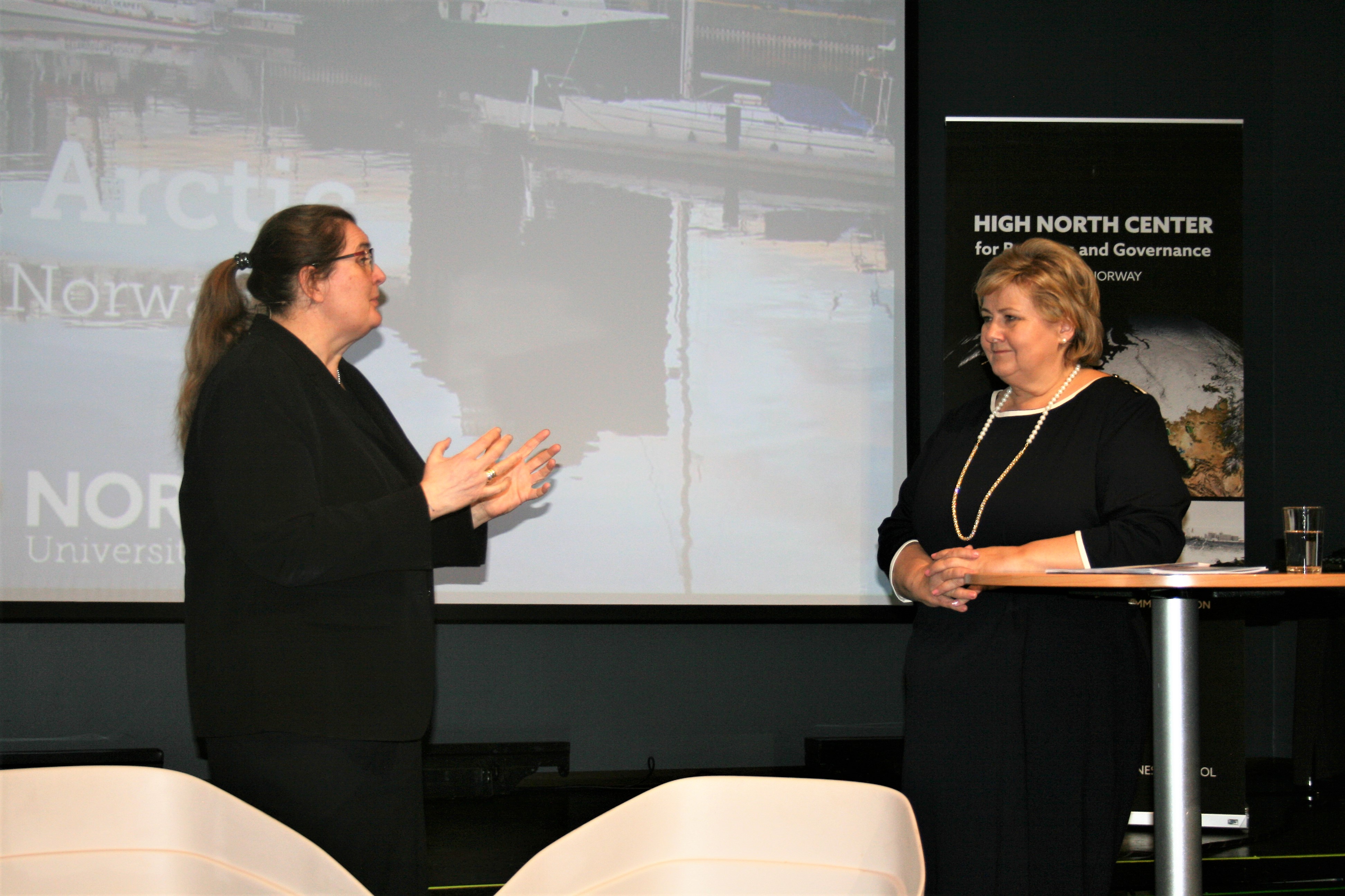 Prime Minister Erna Solberg Joins Youth Debate at High North Dialogue
