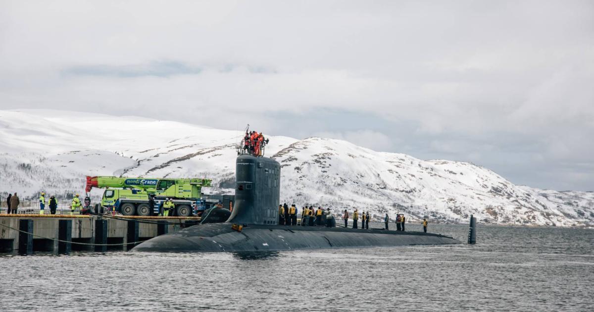 American Nuclear-Fueled Submarine Docking in Tromsø, Norway for Supplies