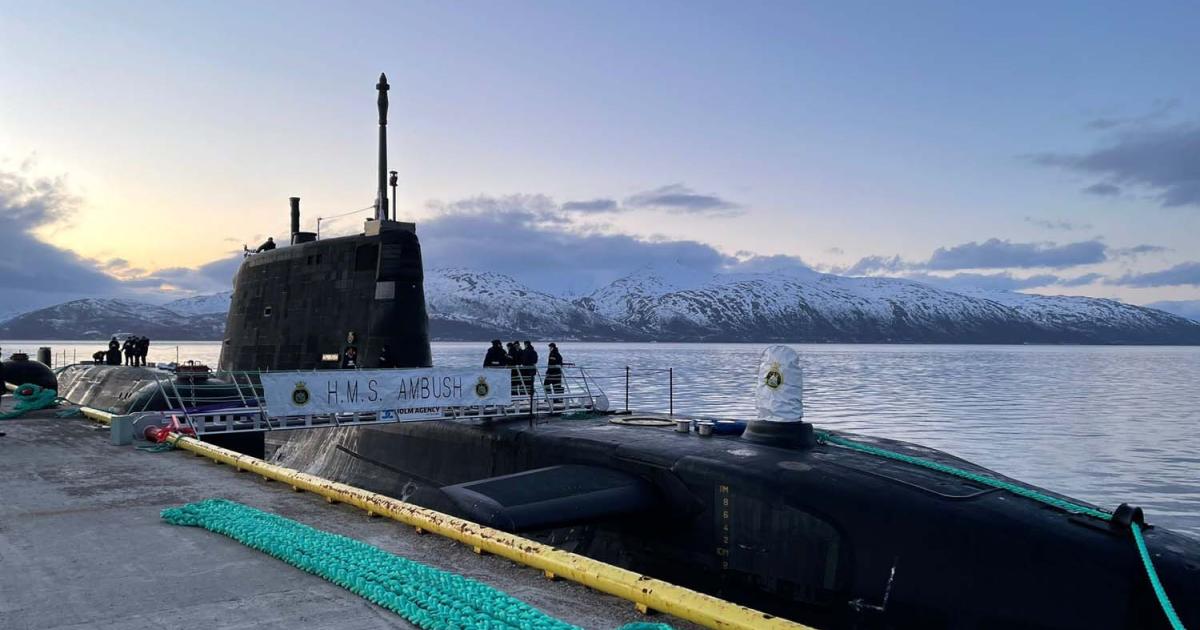 First British Nuclear Submarine Docking in Tromsø