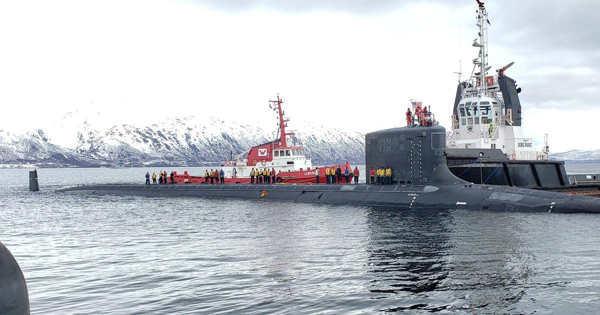 New American Submarine Docking in Tromsø