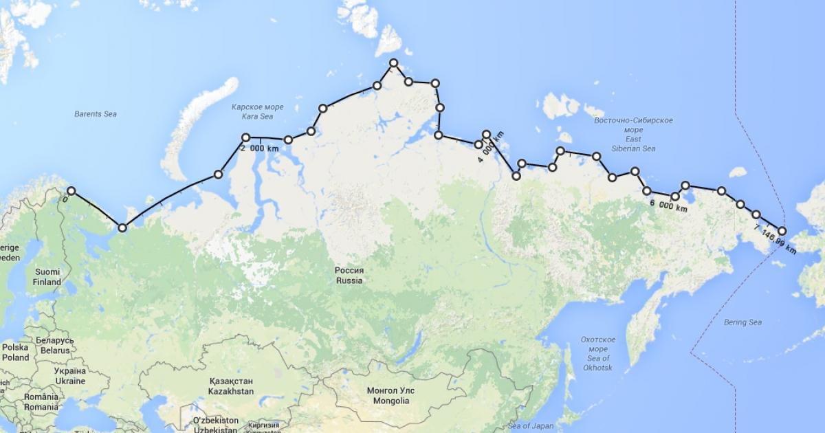 Russland ruster opp langs hele kystlinja